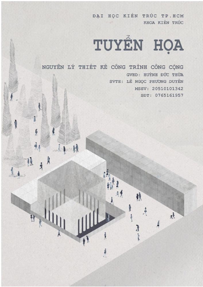 Tuyển họa môn nguyên lý thiết kế kiến trúc công trình công cộng