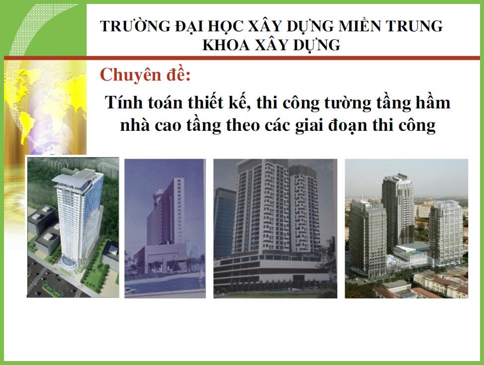 Tính toán thiết kế thi công tường tầng hầm nhà cao tầng