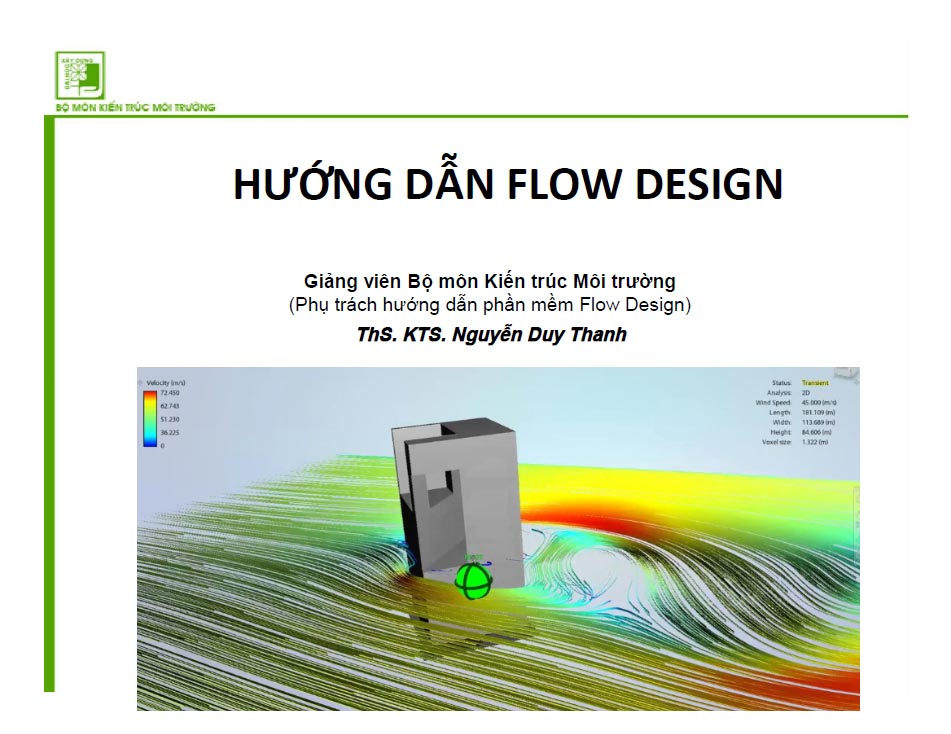Hướng dẫn sử dụng phần mềm Flow Design trong kiến trúc