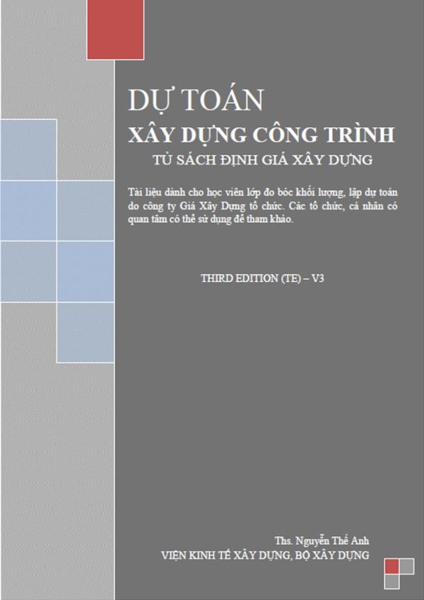 Dự toán xây dựng công trình – Đo bóc khối lượng, lập dự toán